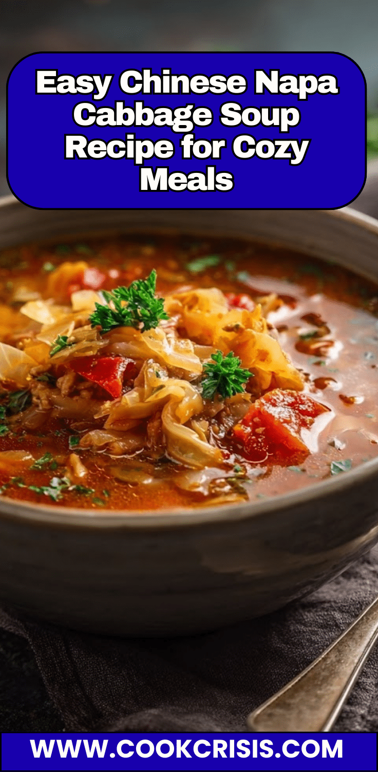 Chinese Napa Cabbage Soup: Delicious Asian Vegetable Soup